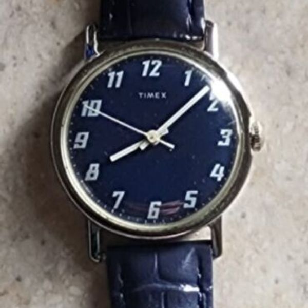 Vintage 70's TIMEX Blue Dial Hand-Wind.Keeps Time | WatchCharts Marketplace