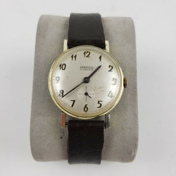 Vintage 60s 70s Steelco 17 Jewel Watch For Parts Or Repair Non Running ...