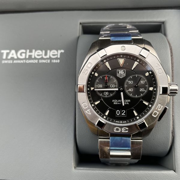 TAG HEUER Aqua racer WAY111Z.BA0928 Alarm date Quartz Men's Watch ...