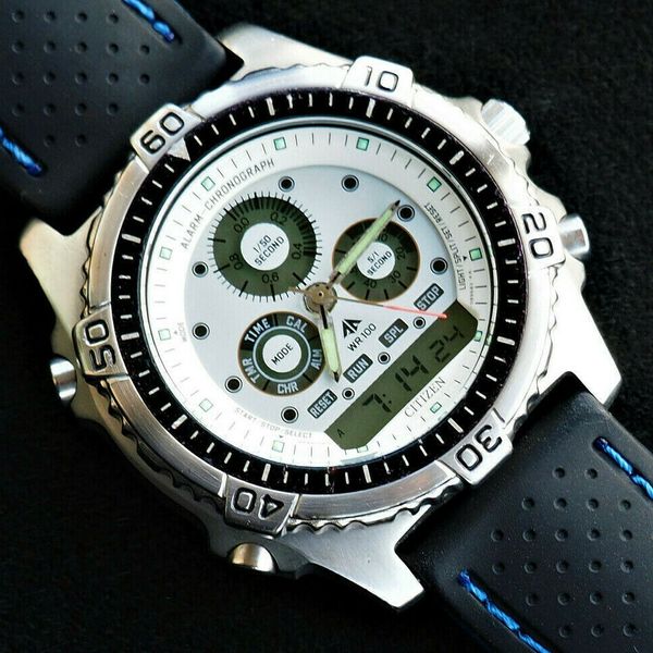 Citizen Promaster C410 Yachting Alarm Chronograph Quartz Watch 80's ref ...