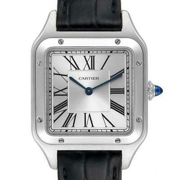 Cartier Santos Dumont Large Steel Mens Watch WSSA0022 | WatchCharts ...