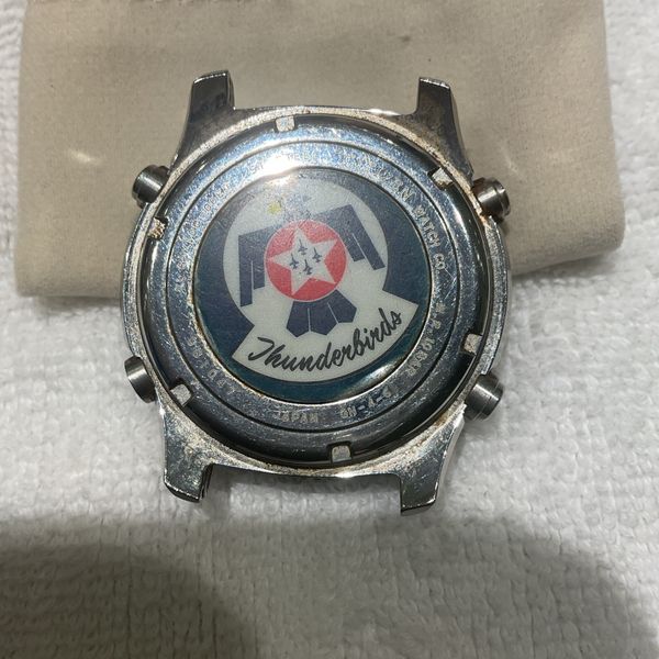 Citizen Menâ s Eco-Drive Navihawk Thunderbirds Red Dial Watch NEEDS ...