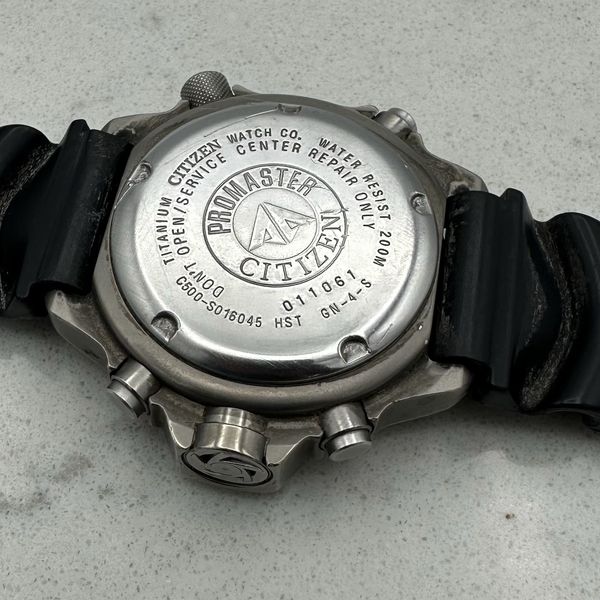 Citizen Quartz Diver Titanium Promaster C500-S016045 Dive Watch Working ...