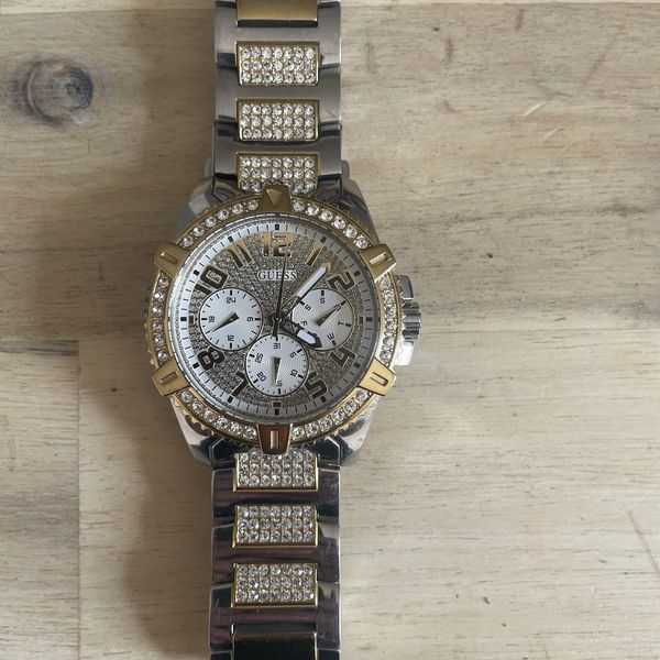 GUESS Men's Frontier U0799G2 Gold Stainless-Steel Quartz Fashion Watch ...