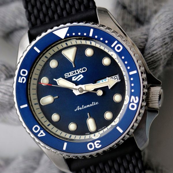 SEIKO SRPD71K2 Menâ s Dive Watch Automatic SRPD Blue With Seiko Strap ...