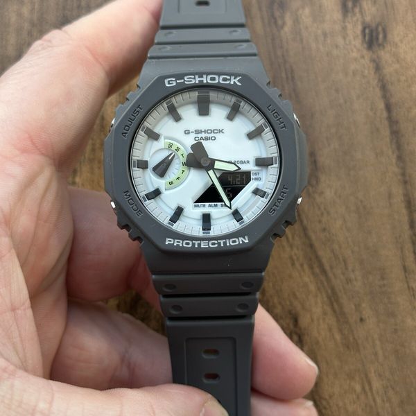 Casio G-Shock HIDDEN GLOW GA-2100HD-8AJF Wristwatch Grey 2024 ...