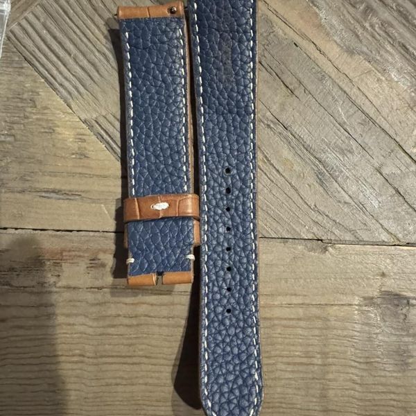 [WTS] AARON BESPOKE MONTREAL Cognac / Brown ALLIGATOR STRAP 20mm x 18mm ...