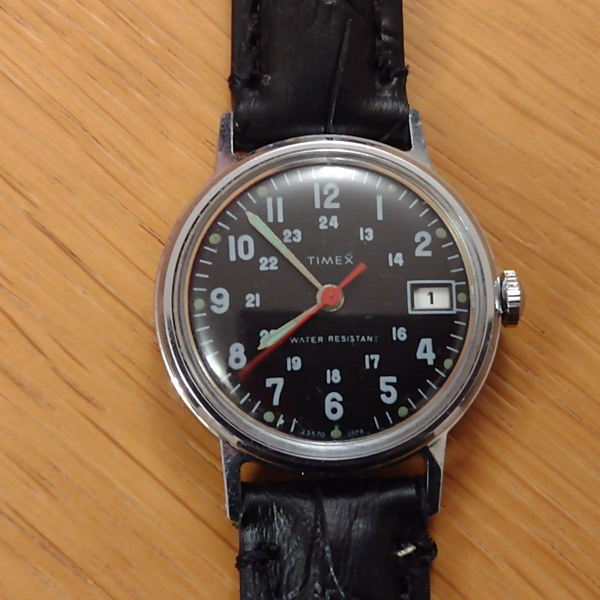 NICE VINTAGE TIMEX 1970's MECHANICAL SPRITE MILITARY STYLE WATCH ...