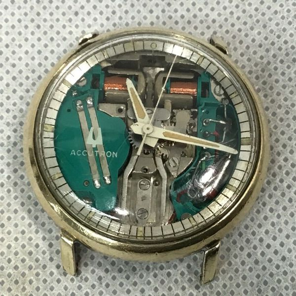 Vintage 1964 / M4 Bulova Accutron Spaceview 214 Watch 10k Gold Fill ...