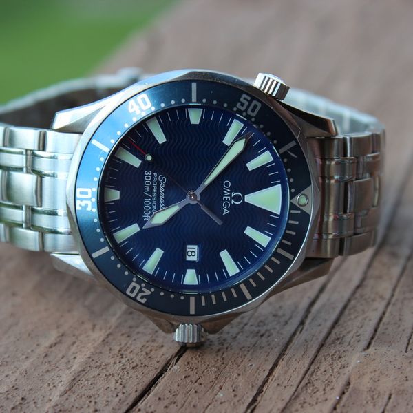 SOLD Omega Seamaster Pro SMP Custom! Blue Dial / Blue Bezel Sword Hands ...