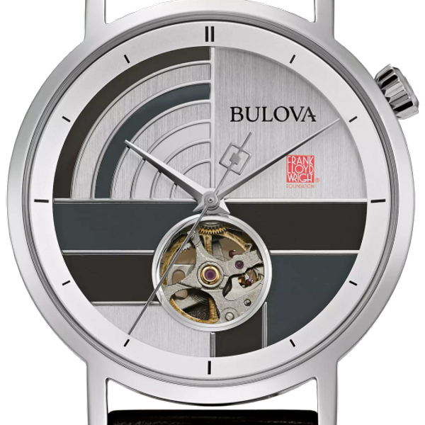 *BRAND NEW* Bulova Mens Frank Lloyd Wright Multi-color Dial Leather ...