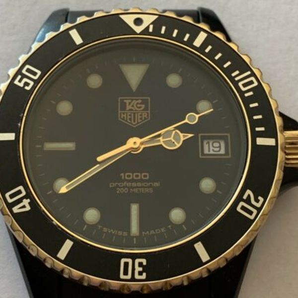 Tag Heuer 1000 Diver Black Gold 980.029N Submariner | WatchCharts