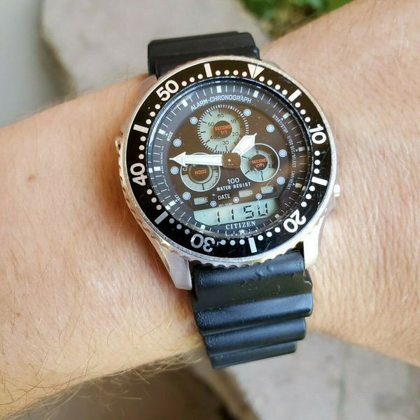 Citizen Digi Ana Diver 8946-085604 *Fully Serviced* Original Rubber ...