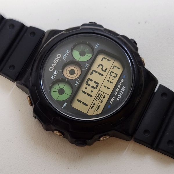 VINTAGE CASIO TRI GRAPH WATCH TGW-10 MADE IN JAPAN | WatchCharts ...