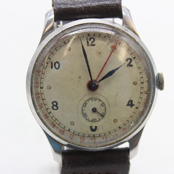 T x2 Vintage Gents Calendar Pointers Manual Wind Wristwatches Inc Oris ...