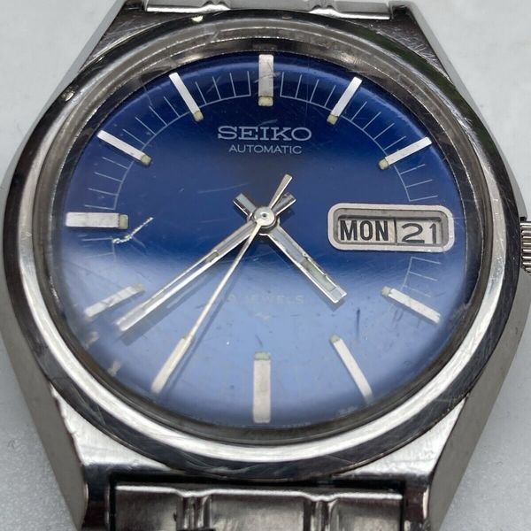 Vintage Seiko Automatic 7006 7070 Stunning Blue Dial | WatchCharts ...