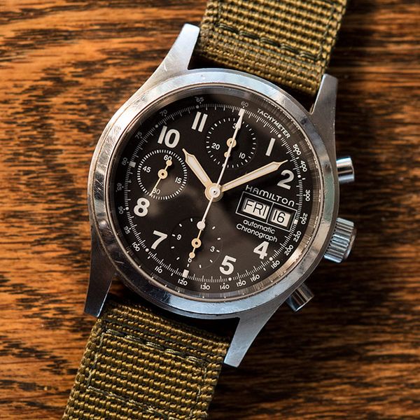 SOLD: Hamilton Khaki Automatic Chronograph, 25 jewel Valjoux 7750, 38mm ...