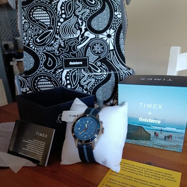 Timex x Finisterre 41mm Diving and Tidal watch - Limited Edition 2024 ...