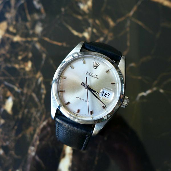 A STUNNING GENTS VINTAGE 1966 ROLEX OYSTER DATE PRECISION IN STAINLESS ...