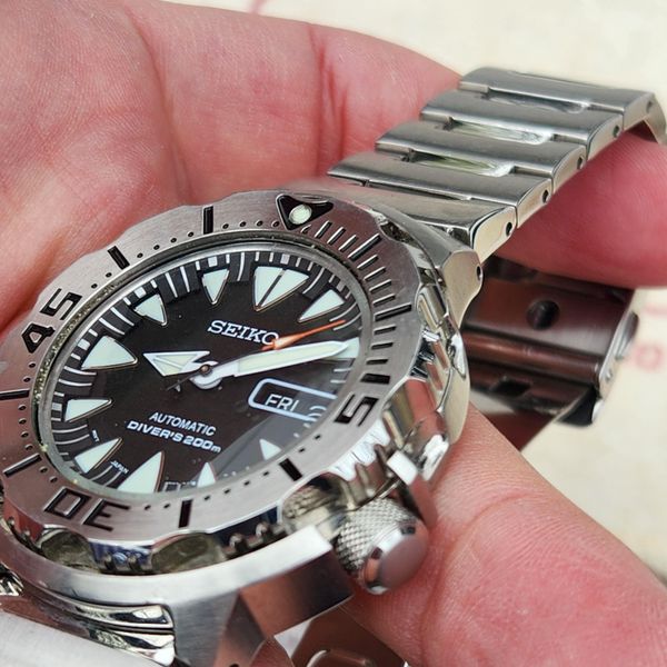 [WTS] Seiko SRP307 2nd Generation Black Monster - shark's teeth with no ...