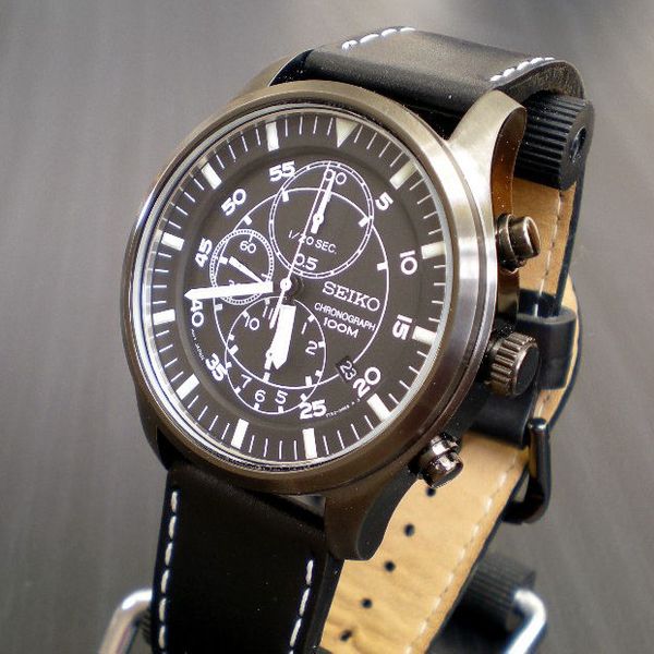 Seiko Aviator Chronograph Watch - For Sale Till 8am Central Time This ...