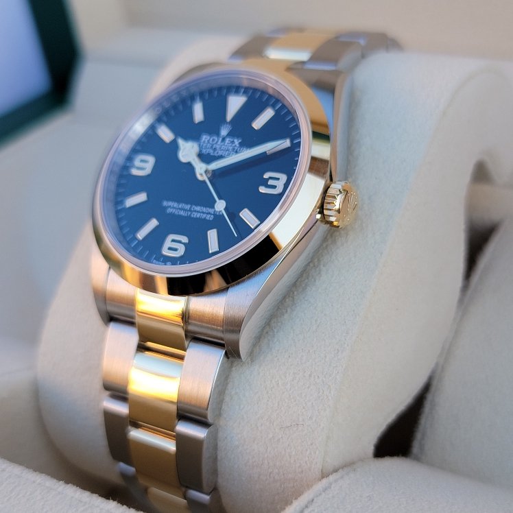 Fs:new 2021 Rolex Explorer 36mm 124273 Black Two Tone