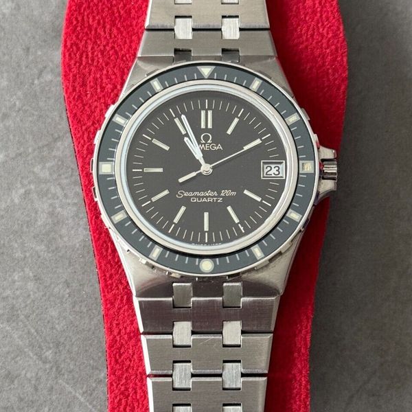 Omega Seamaster 120m Jacques Mayol "Plongeur de Luxe" Steel Quartz Men ...