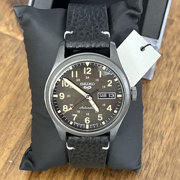 SEIKO 5 Automatic FIELD SPORTS Leather Men's Watch - SRPG41 MSRP: $335 ...