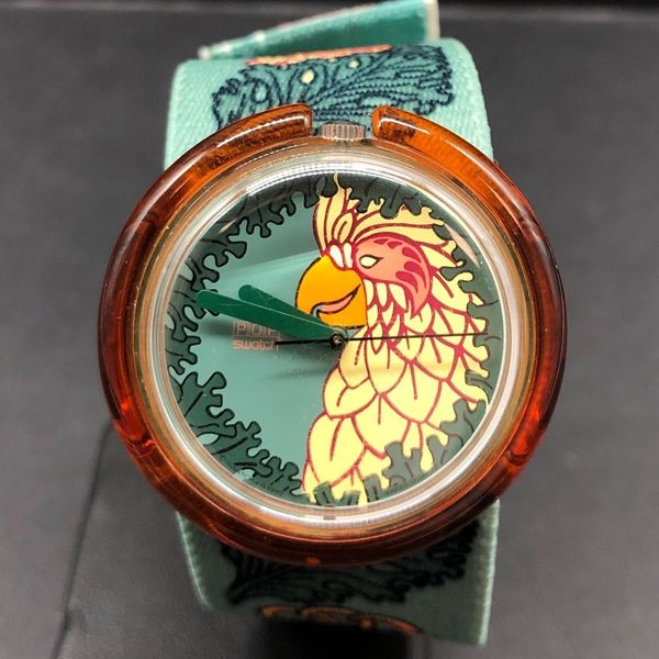 Swatch Pop Watch Vintage Quartz Golden Cage 1993 Working RMF-FPL12 ...