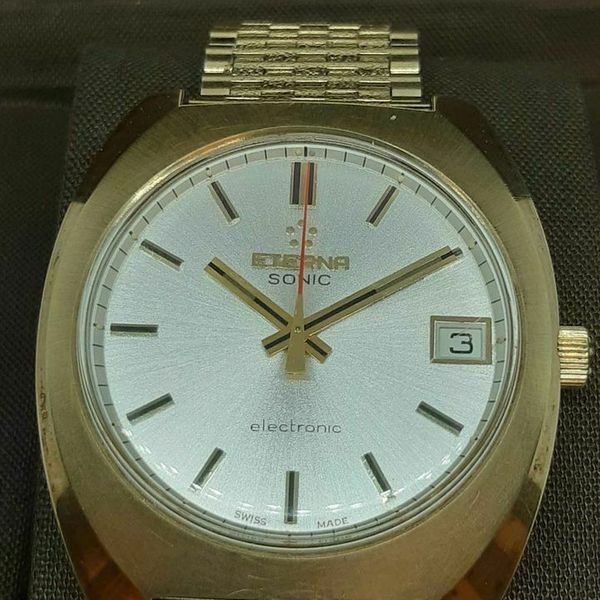 Eterna Sonic Electronic watch with box and original warranty booklet ...