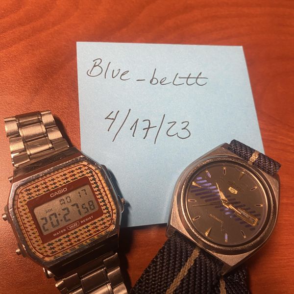 [WTS/WTT] 1995 Seiko 5 7005 + free Casio A168WEF-5AVT | WatchCharts ...