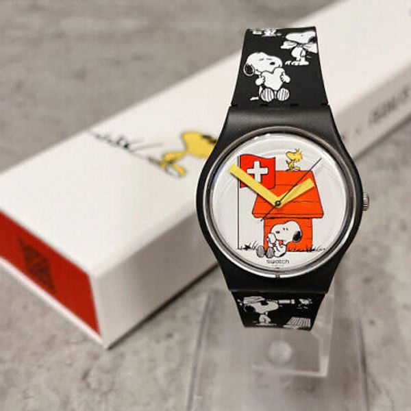 Rare, beautiful SWATCH PEANUTS SNOOPY watch Japan Used, good condition ...