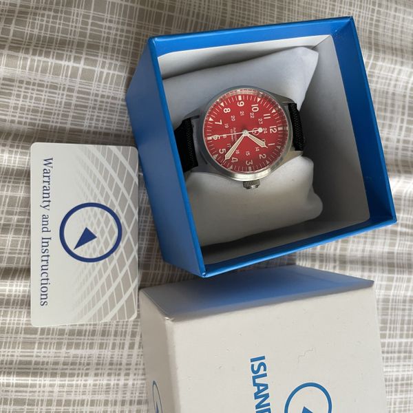 [$120 USD] Islander 128 (red dial no date pilot watch) | WatchCharts ...