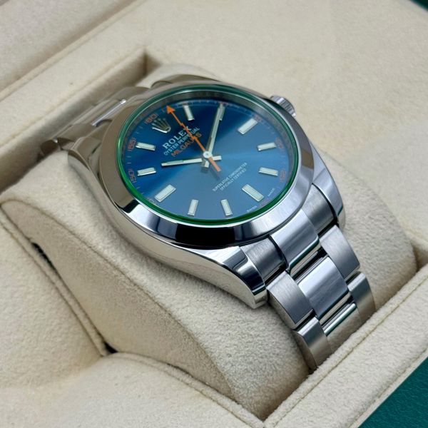 [WTS] 2022 Rolex Milgauss 40mm 116400GV Stainless Steel Blue Dial ...
