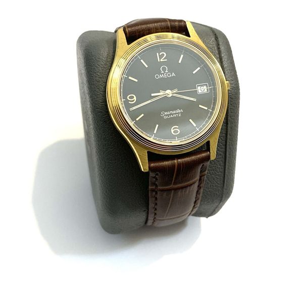 Vintage Omega Seamaster Cal 1425 Black Dial Stainless Steel Menâ s ...