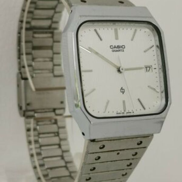 Vtg 1993 Casio MQ-501 Japan Analogue Quartz 338 St/Steel Gents Date ...
