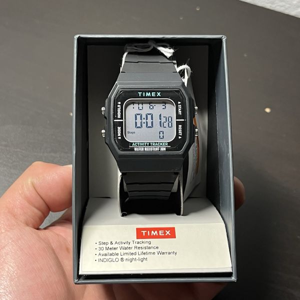 Timex Ironman TW5M55600 Step & Activity Tracker Watch Black Chronograph ...