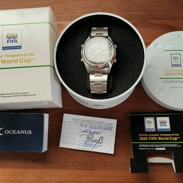 Casio Oceanus OCW-520WCE-1AVER World Cup 2006 Rare New | WatchCharts ...