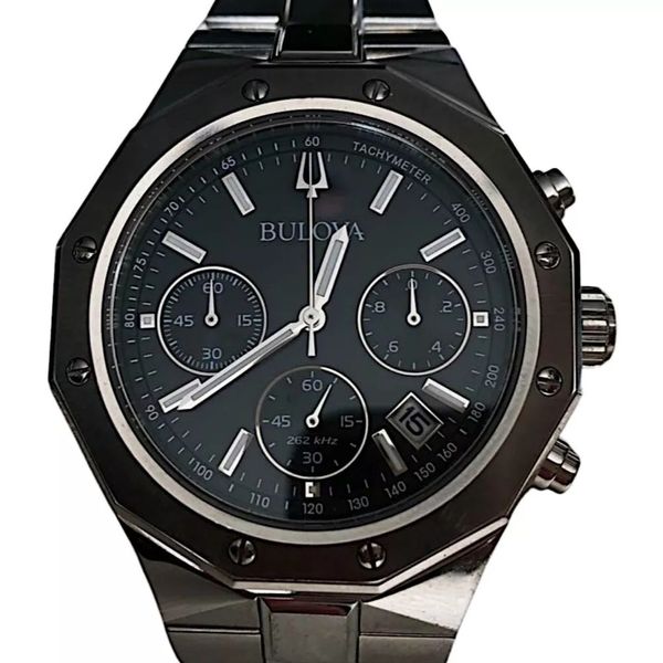 [ MINT ]Mens Bulova Classic Chronograph High Precision Quartz 96B410 ...
