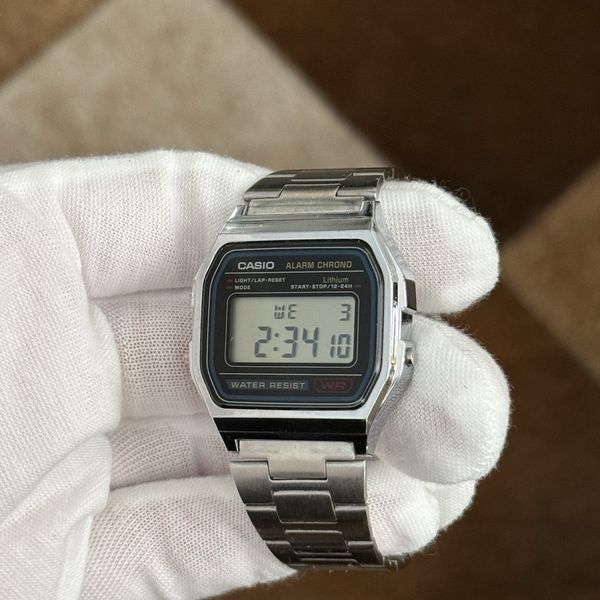 Vintage Casio A158W Menâ s Digital Alarm Chronograph Sports Watch JDM ...