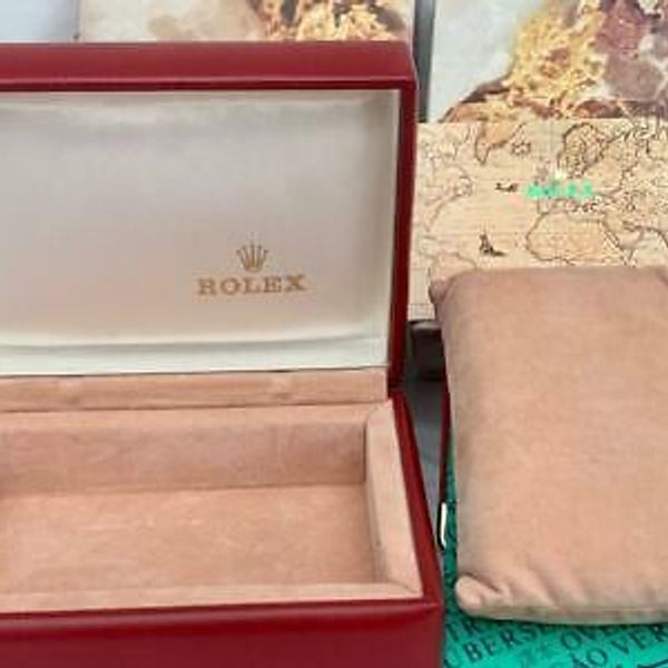 1991 Empty Rolex Wrist Watch Presentation Box With Papers Etc ...