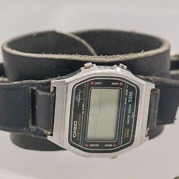 1983 - Casio W-36 Marlin Men's Digital Wrist Watch Japan - All Metal ...