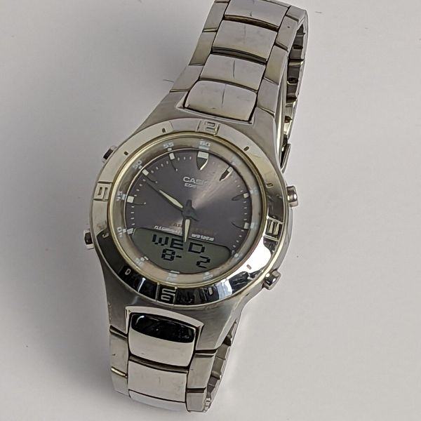 CASIO Edifice EFA-110 (2747) Ana/Digi Stainless Steel Watch ...