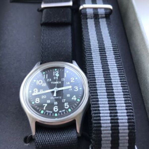 MK1 36mm Military inspired Grosgrain Strap Watch + Sniper Bay Bond ...