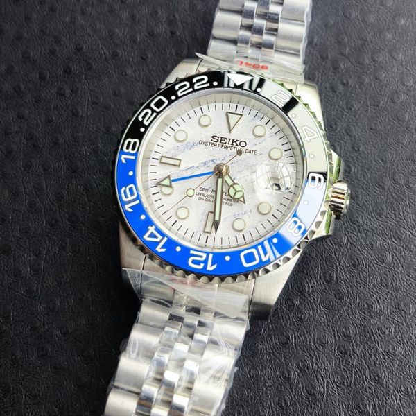 Seiko Mod GMT Master Batman Batgirl Meteorite 40mm Nh34 | WatchCharts ...