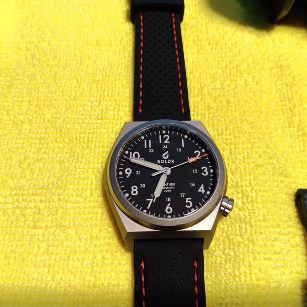 BOLDR Automatic Watch, SUPPLY CO VENTURE TITANIUM MENS SAPPHIRE CRITAL ...