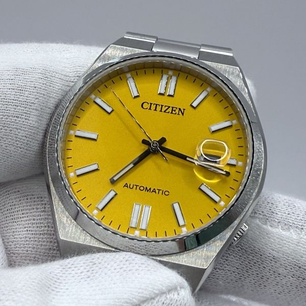 Citizen Tsuyosa Automatic Yellow Dial Stainless Steel Men's Watch ...