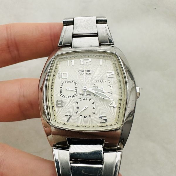 RARE VTG Casio Edifice EF-306 Diver WR 100m Quartz Japan Watch Wrist ...