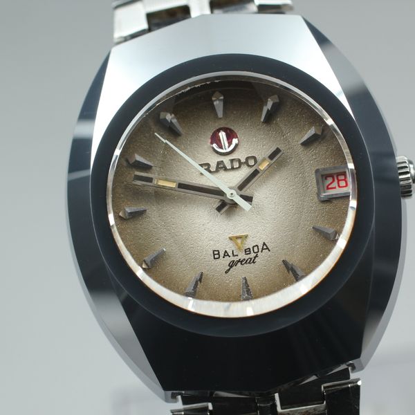 *Near MINT* Vintage RADO BALBOA V Silver Date 35mm Automatic Men's Watch JAPAN | WatchCharts ...