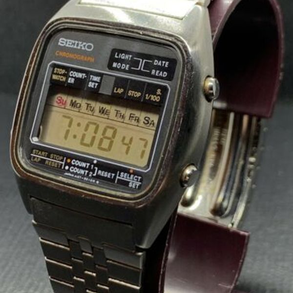 ULTRA RARE! 1978 Seiko Digital Counter Chronograph watch A127-5019 | WatchC